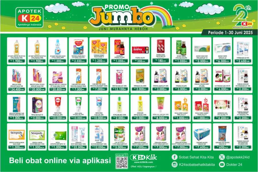 JUMBO! Promo Juni Murahnya Heboh 2025 di Apotek K-24, Siap Bikin ...