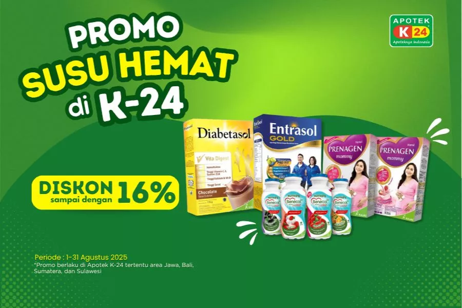 Promo Susu Hemat di Apotek K-24, Diskon hingga 16%!